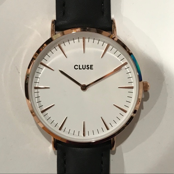 Cluse | Accessories | Nwt Cluse Rose Gold Le Boheme Watch Black Band ...